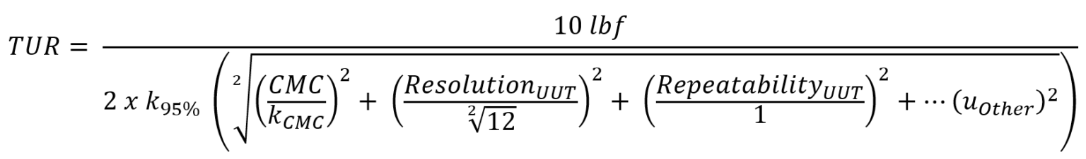 How to calculate TUR