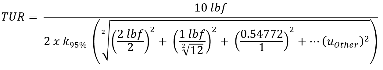 How to calculate TUR